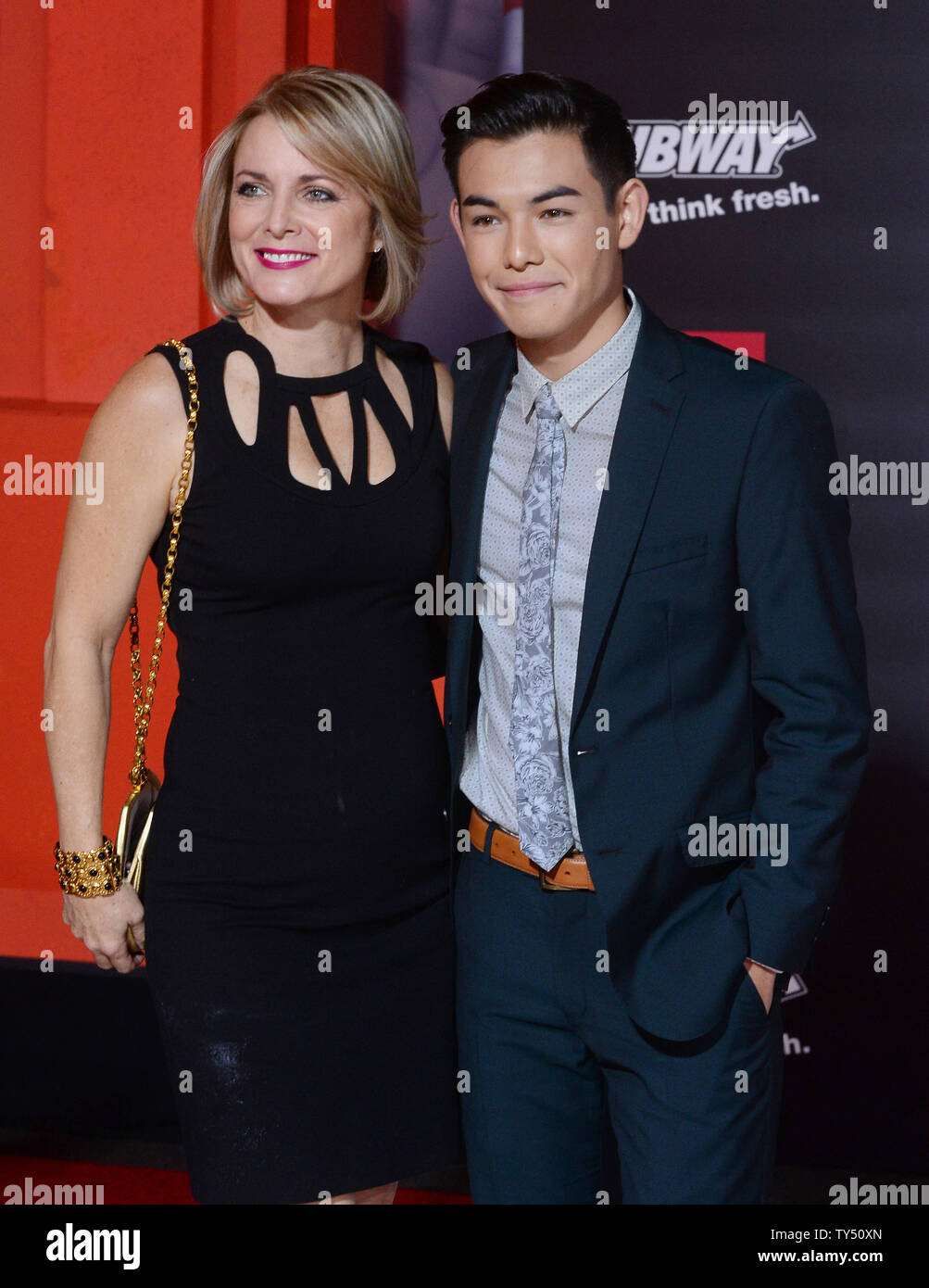 Cast member Ryan Potter, the voice of Hiro and his mother Jordanna ...