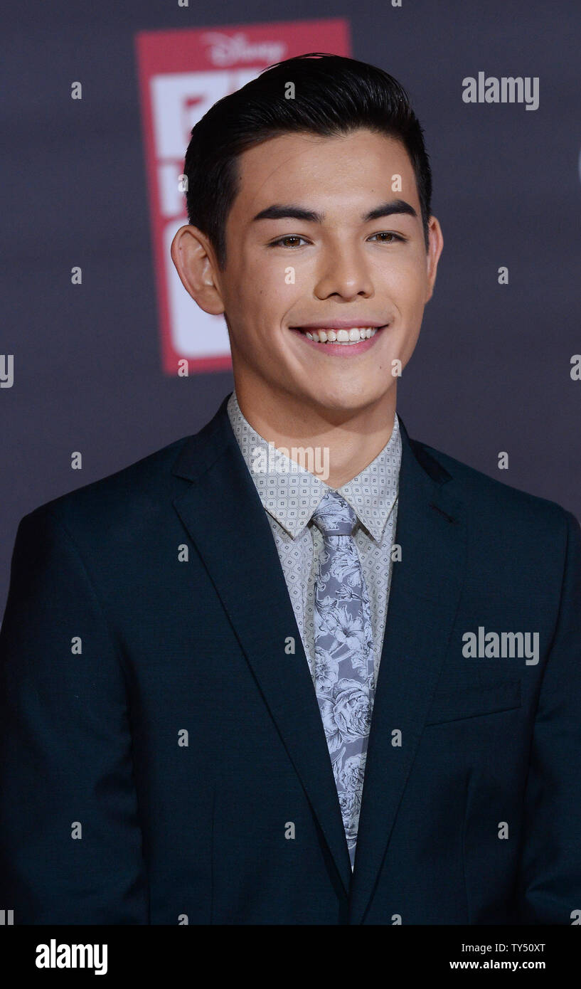 Cast member Ryan Potter, the voice of Hiro attends the premiere of the ...