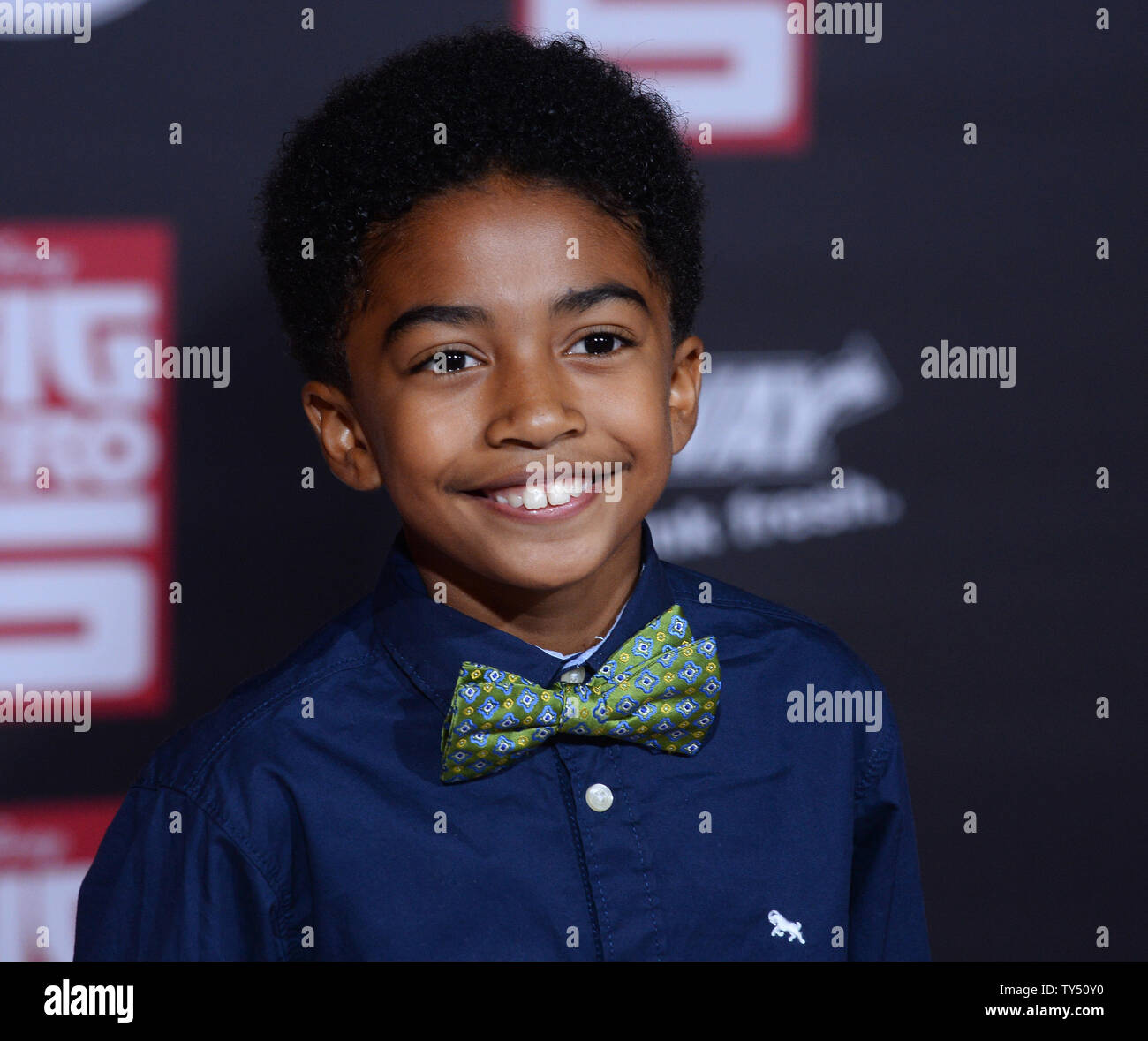 Actor Miles Brown attends the premiere of the animated sci-fi motion ...