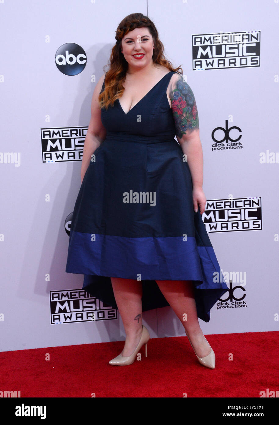 Singer Mary Lambert arrives for the 42nd annual American Music Awards ...