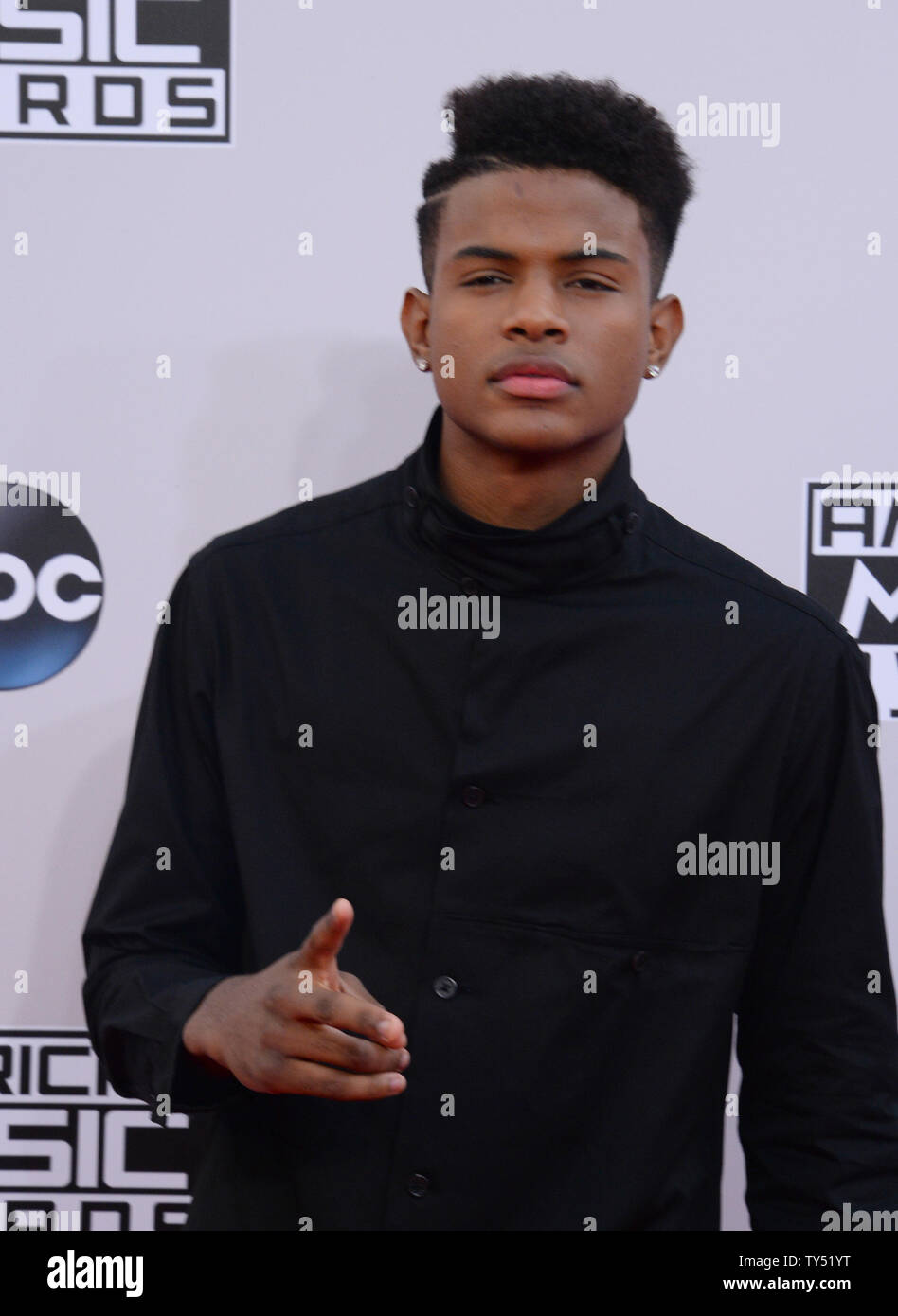Trevor Jackson arrives for the 42nd annual American Music Awards held ...