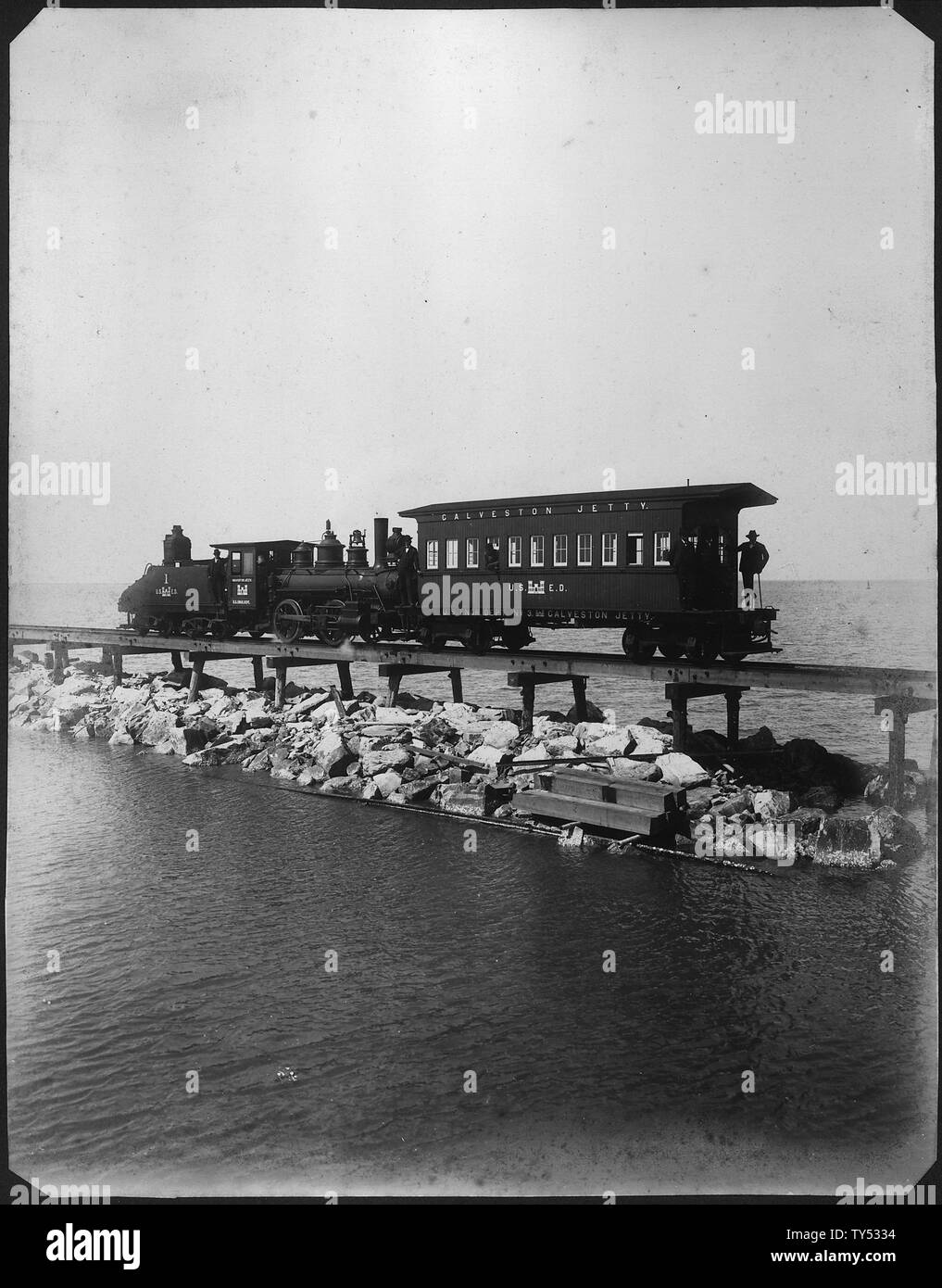 Galveston jetty hi-res stock photography and images - Alamy