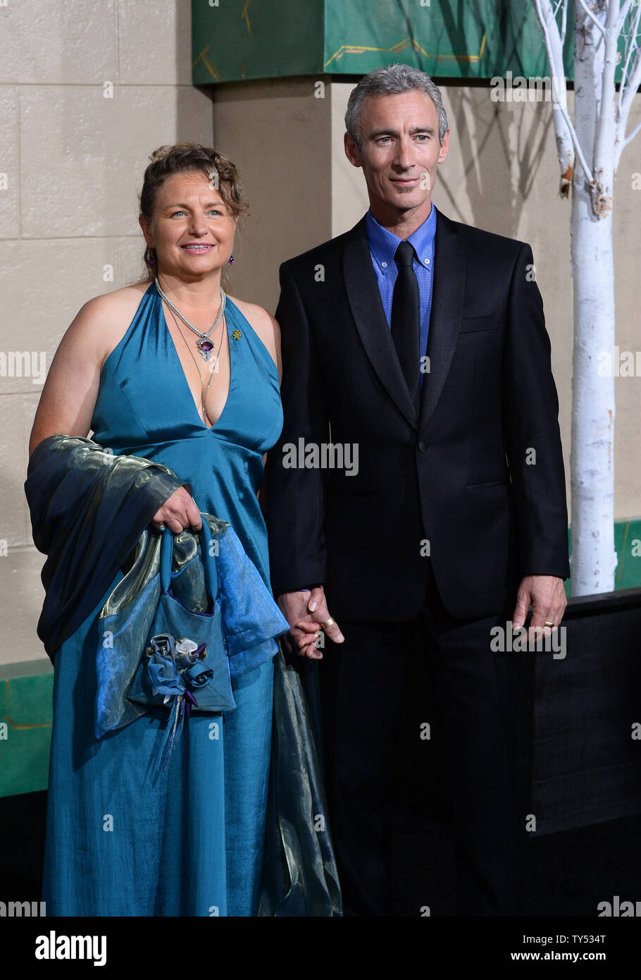 Actor Jed Brophy, right, and wife Yolande attend the premiere of the ...