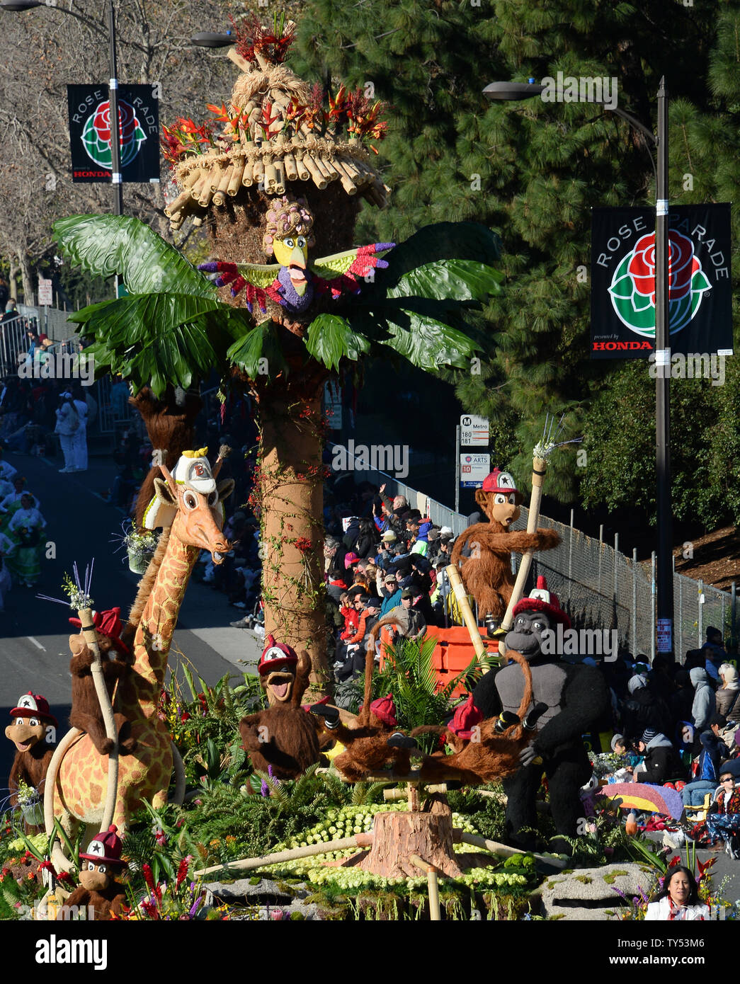 Burbank's "Jungle Rescue" float, winner of the Past President's trophy ...