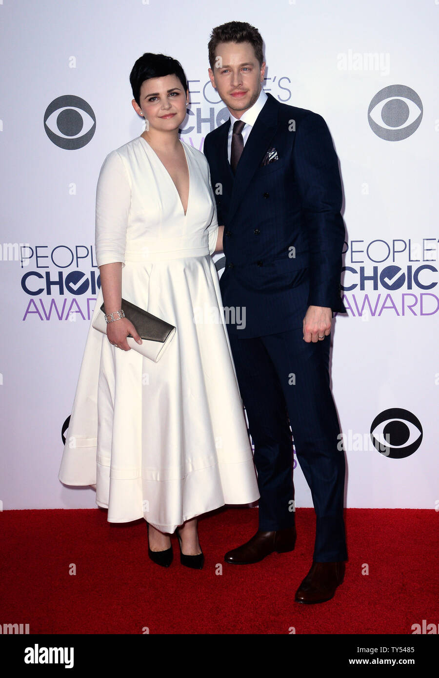 Actress Ginnifer Goodwin, left, and Josh Dallas attends the 41st annual ...