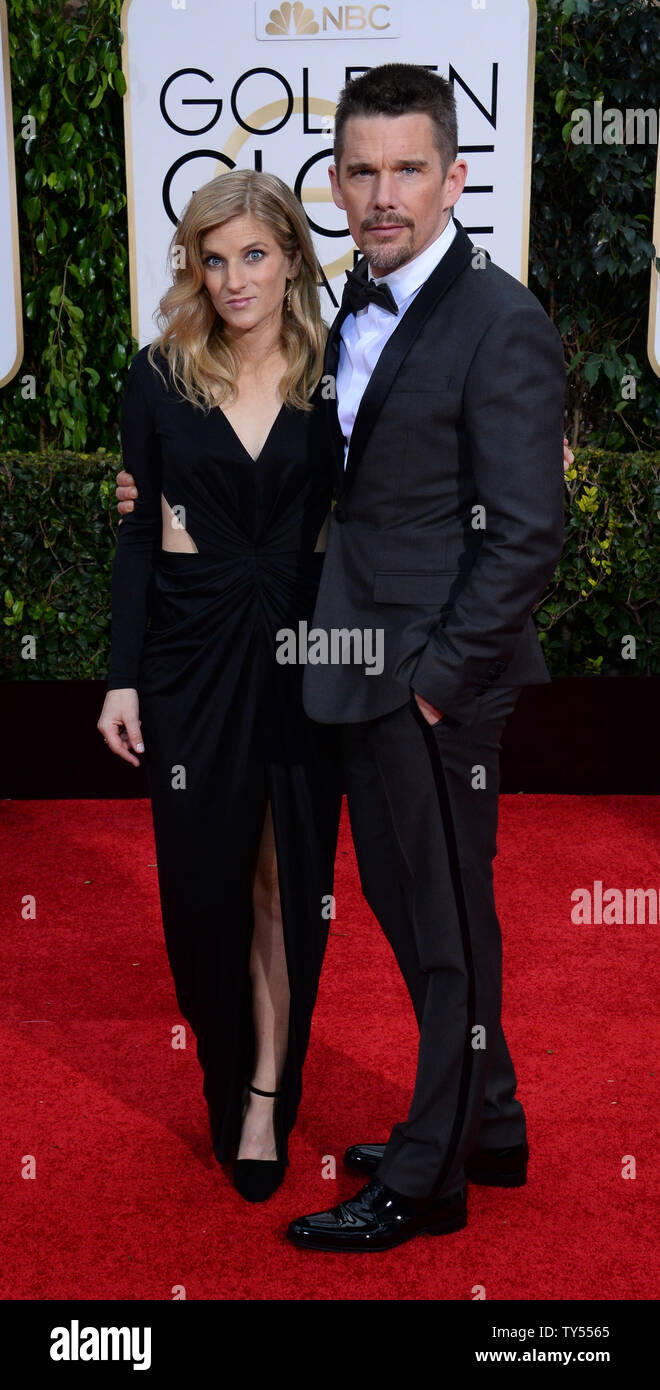 Actor Ethan Hawke (R) and Ryan Hawke attends the 72nd annual Golden ...