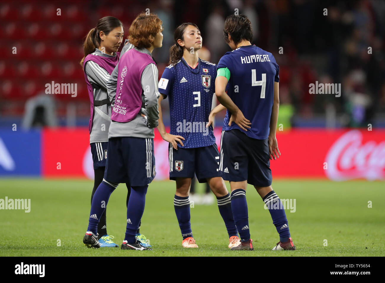 Rennes, France. 25th June, 2019. (L, R2) Rumi Utsugi, Aya Sameshima ...