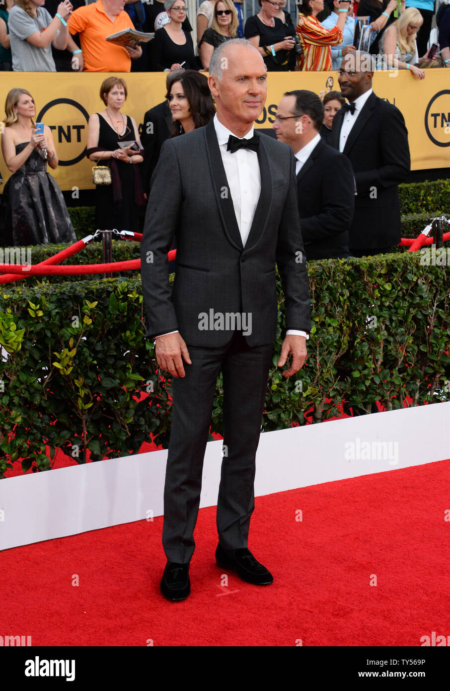 Actor Michael Keaton arrives for the 21st annual SAG Awards held at the ...