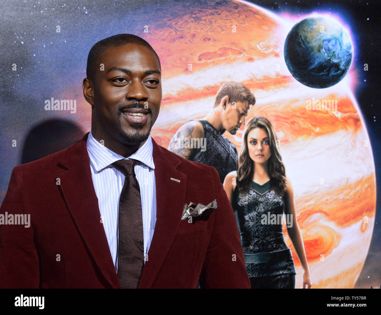 Cast member David Ajala attends the premiere of the sci-fi motion ...