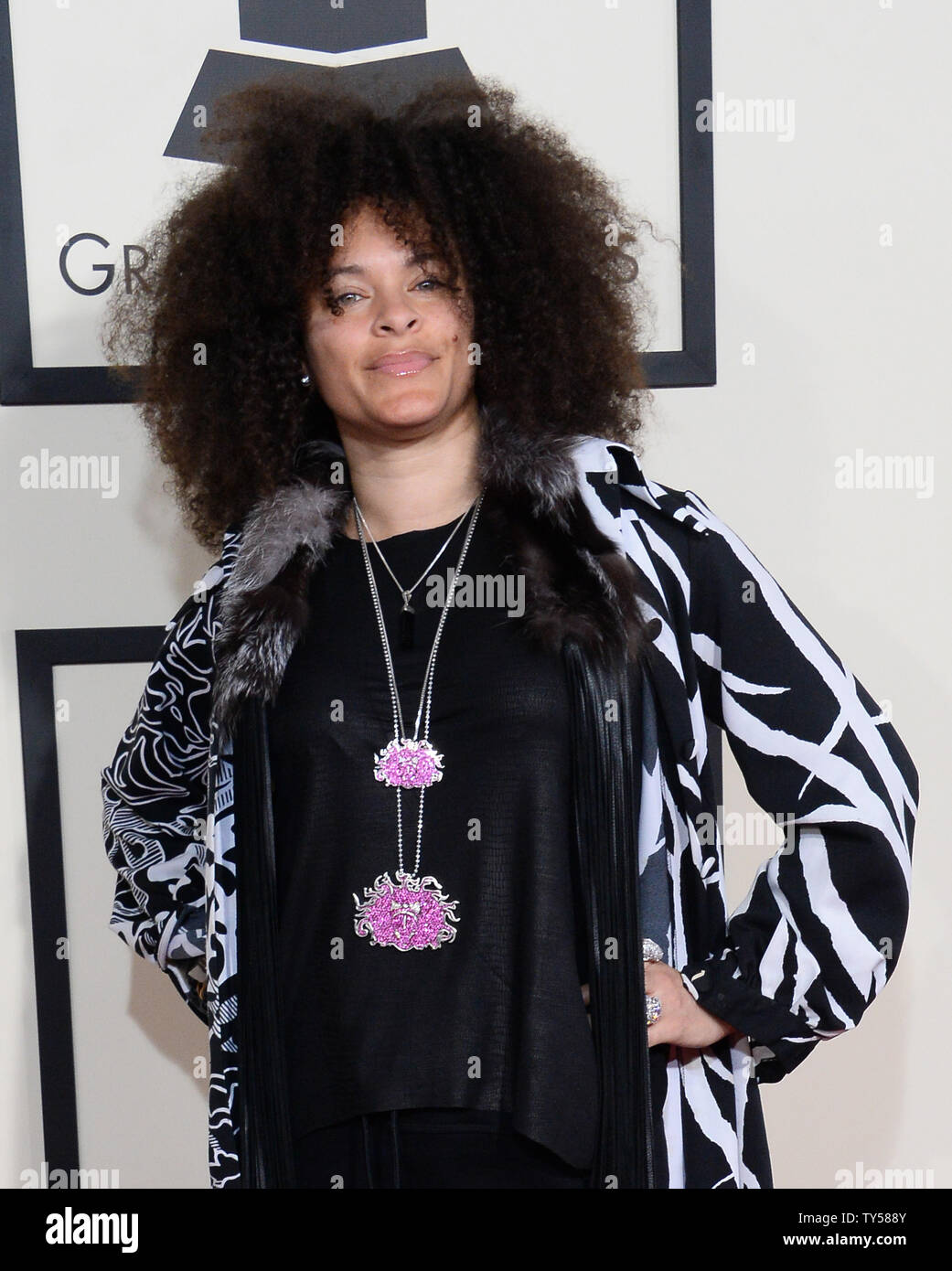 Mali Hunter arrives for the 57th Grammy Awards at Staples Center in Los ...