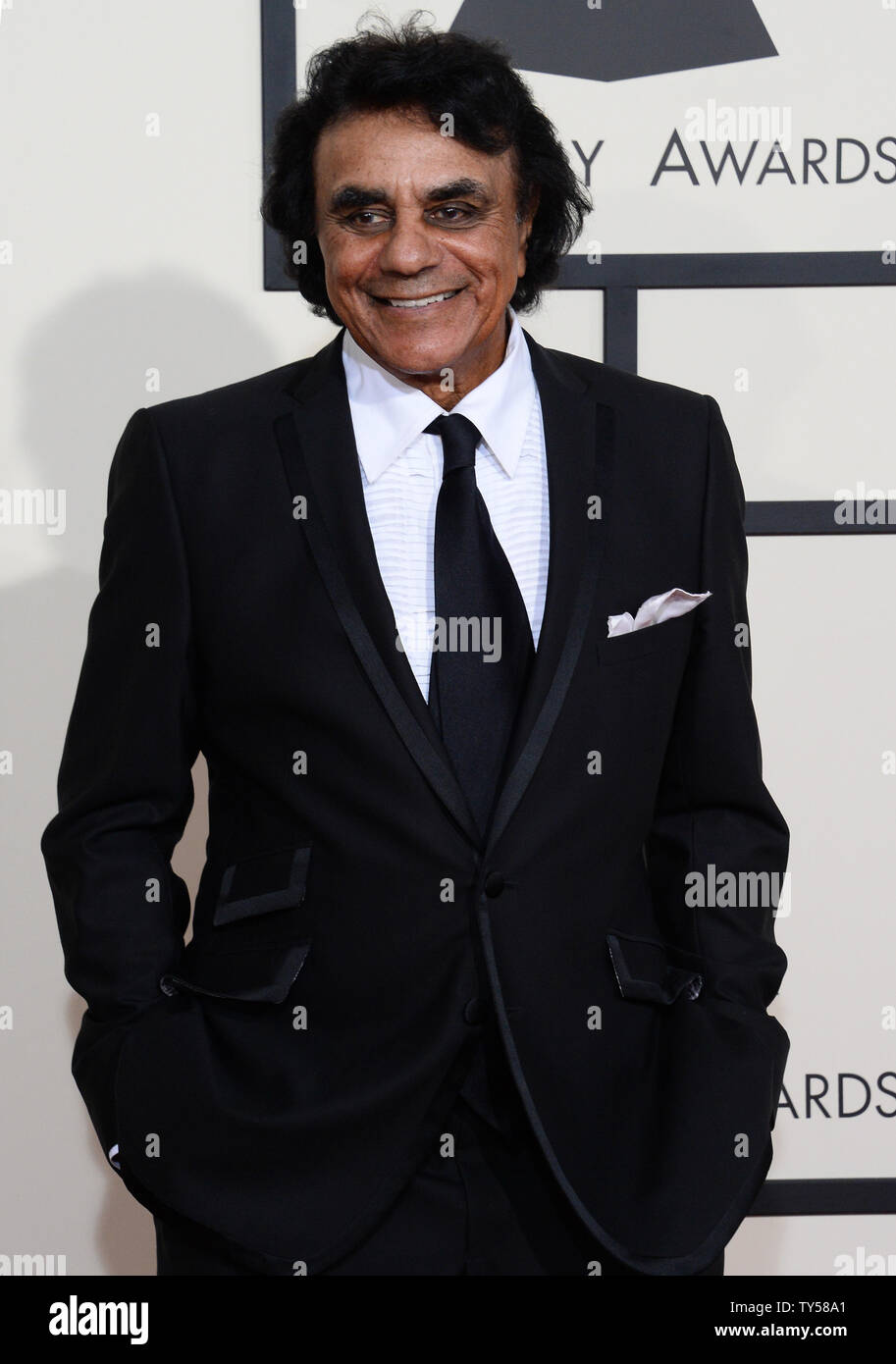 Johnny Mathis arrives for the 57th Grammy Awards at Staples Center in ...