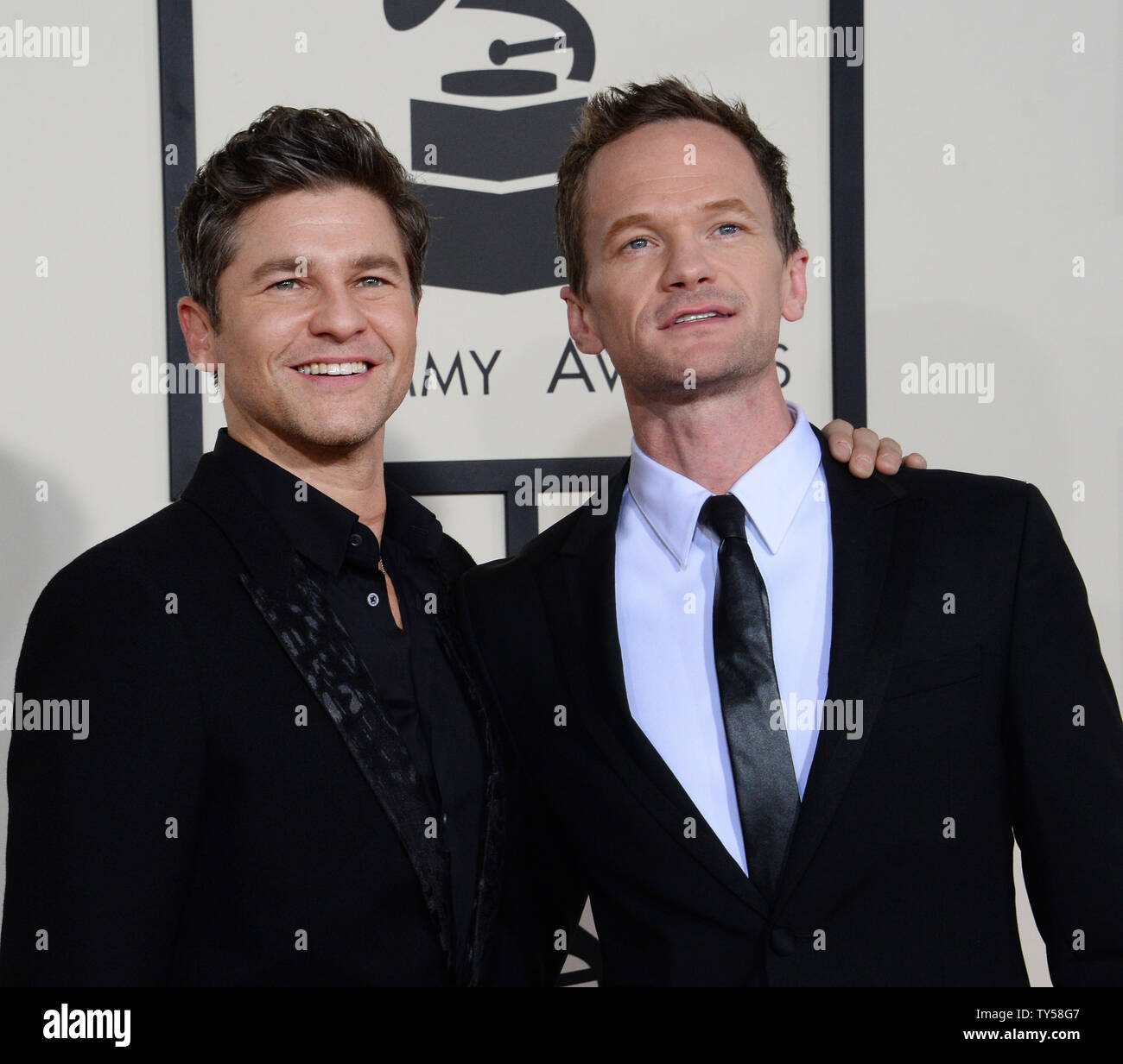 Actor Neil Patrick Harris (R) and his husband, actor David Burtka ...