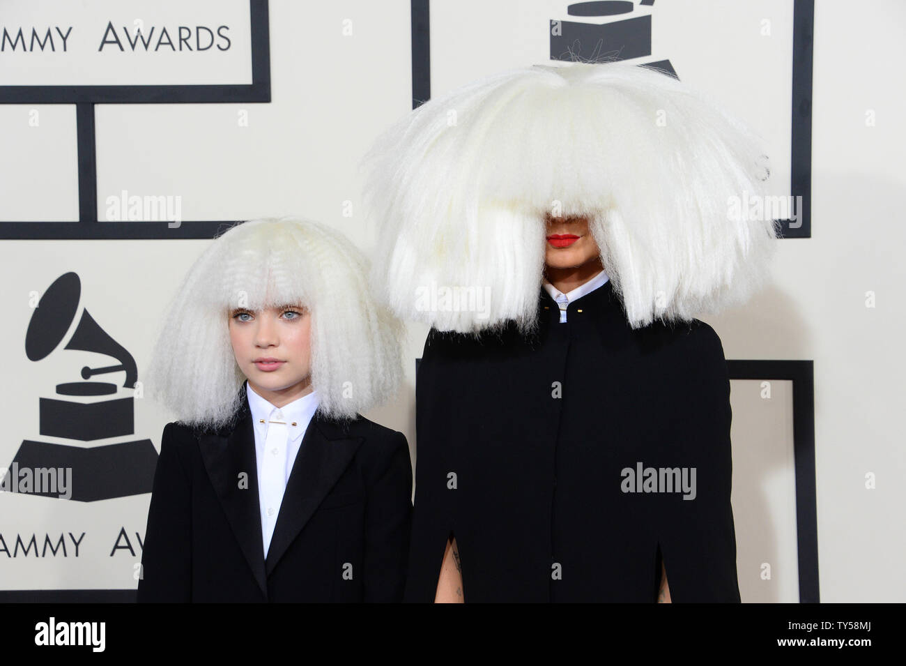 Dancer Maddie Ziegler L And Singer Songwriter Sia Arrive For The 57th