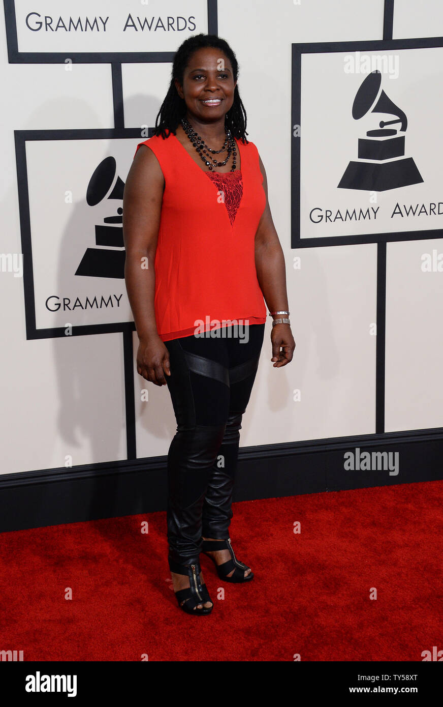 Singer Ruthie Foster arrives for the 57th Grammy Awards at Staples ...