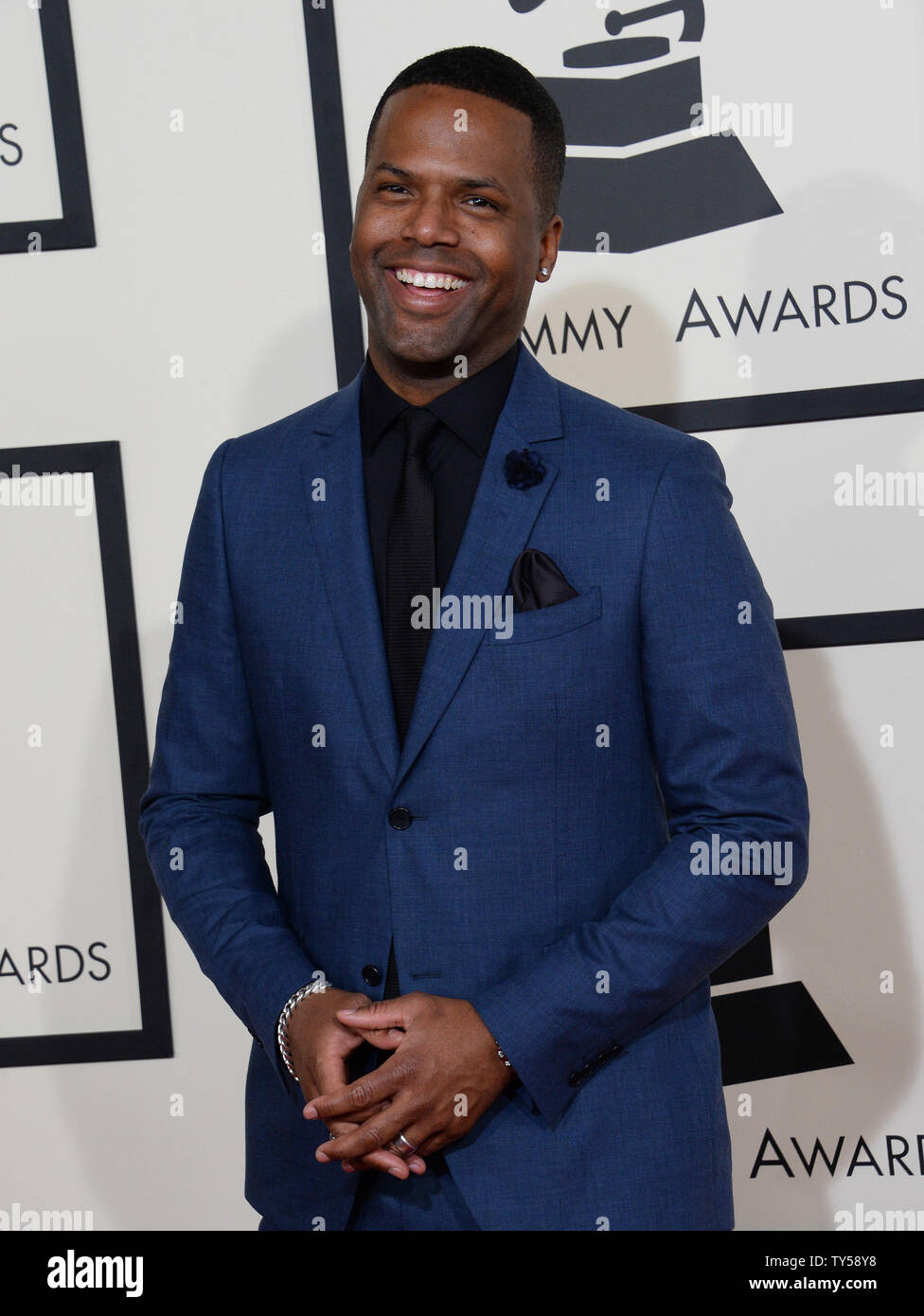 A. J. Calloway arrives for the 57th Grammy Awards at Staples Center in ...