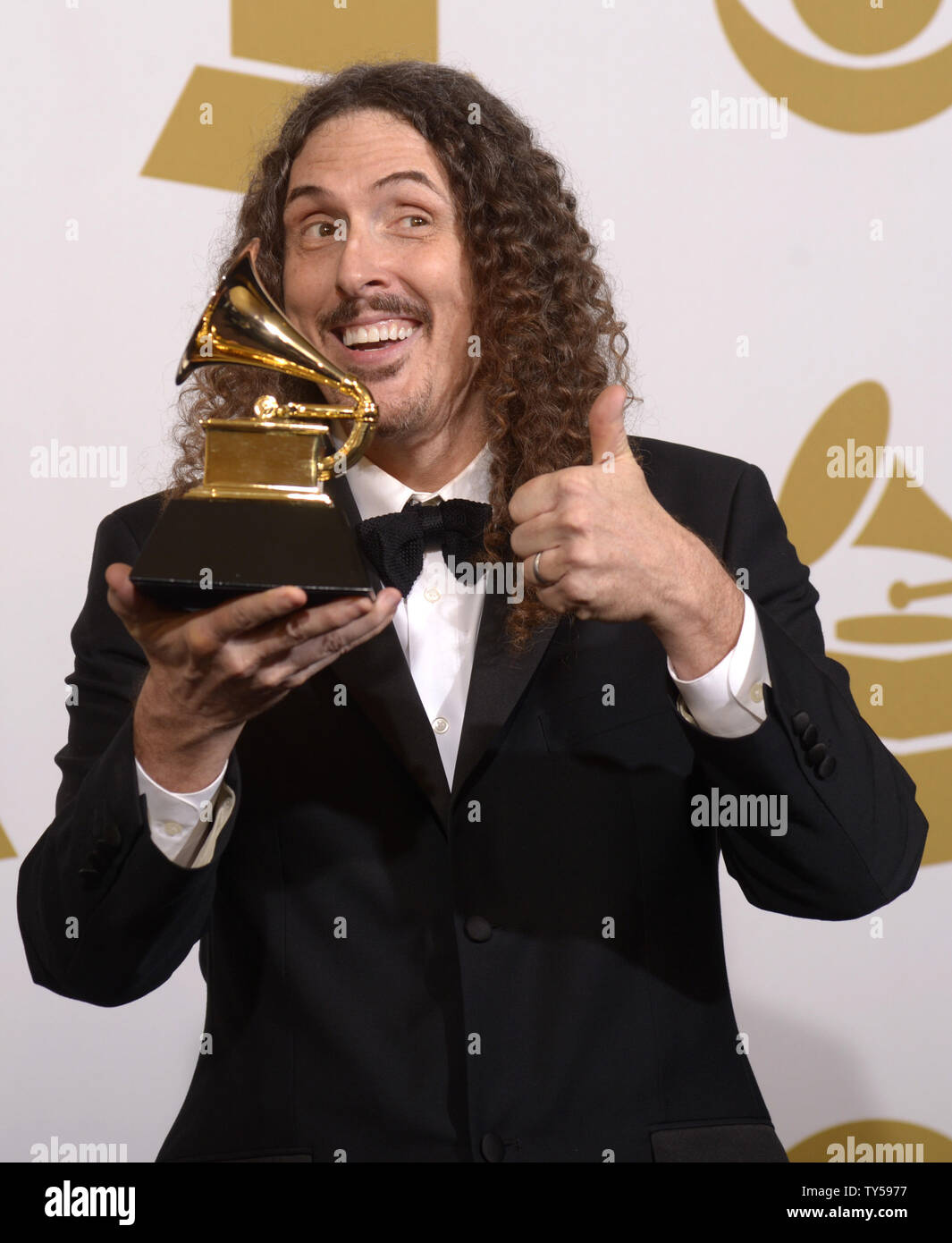 Singer Weird Al' Yankovic, winner of Best Comedy Album for "Mandatory ...