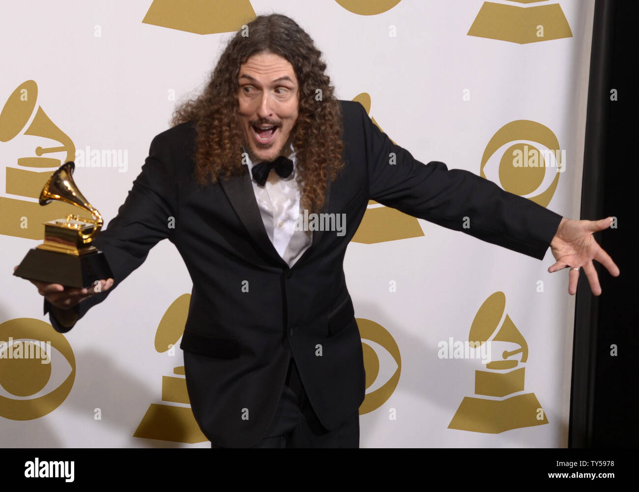 Singer Weird Al' Yankovic, winner of Best Comedy Album for "Mandatory ...