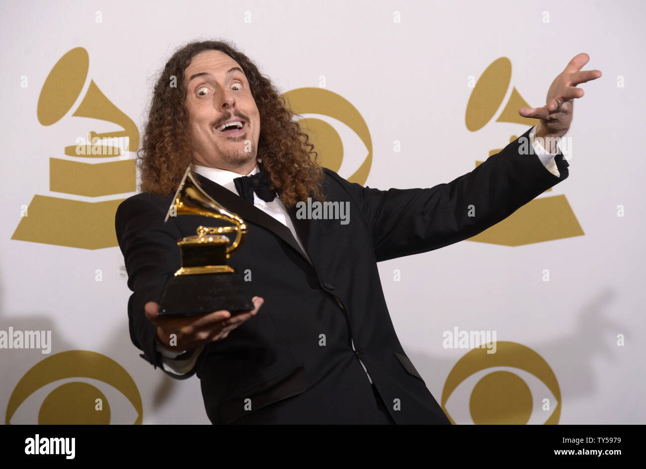 Singer Weird Al' Yankovic, winner of Best Comedy Album for "Mandatory ...