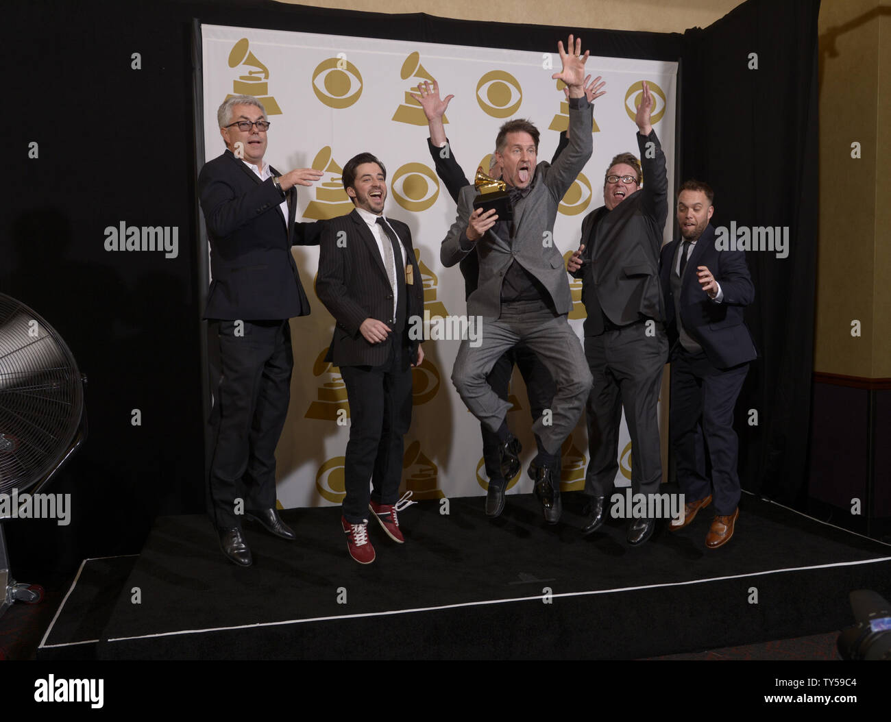 Musician Gordon Goodwin, center, and the Gordon Goodwin's Big Phat Band ...