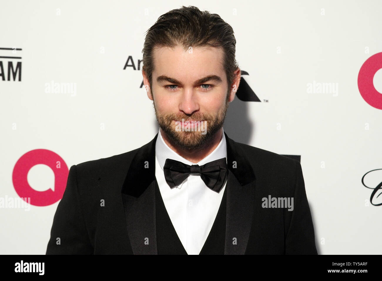 Chase Crawford arrives for the Elton John AIDS Foundation Academy ...
