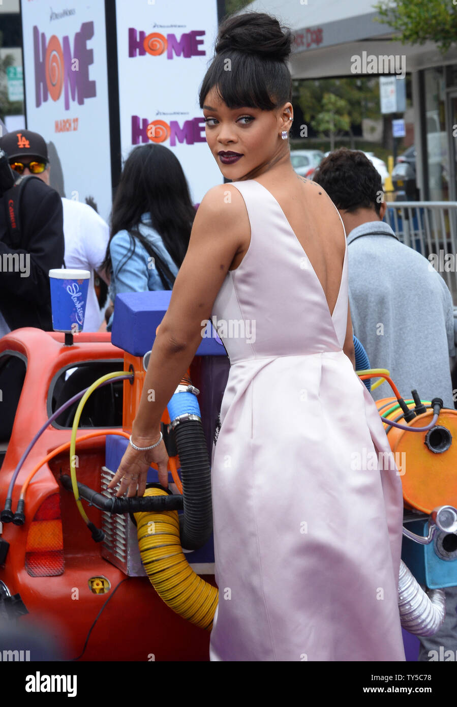 Cast member Rihanna, the voice of Tip in the animated sci-fi comedy ...