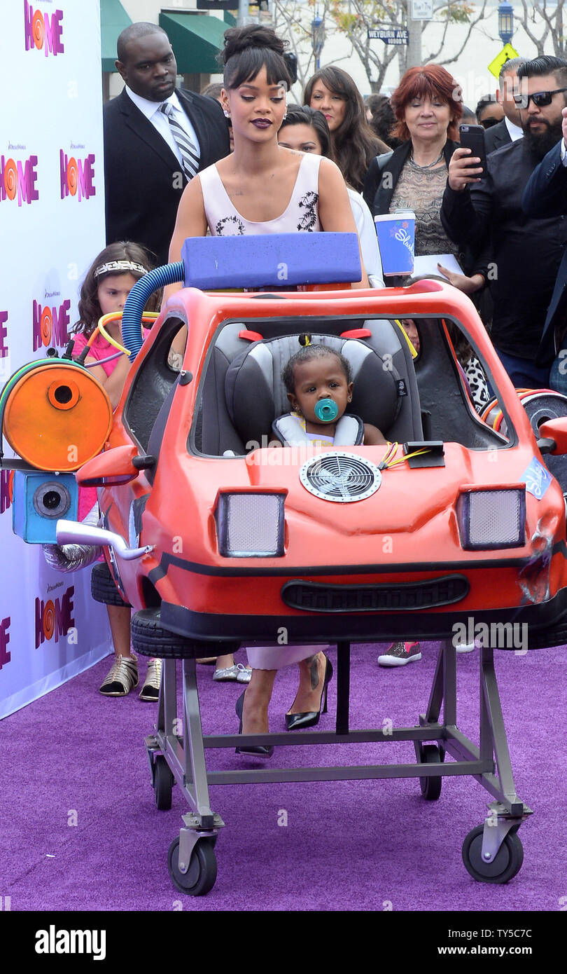 Cast member Rihanna, the voice of Tip in the animated sci-fi comedy ...