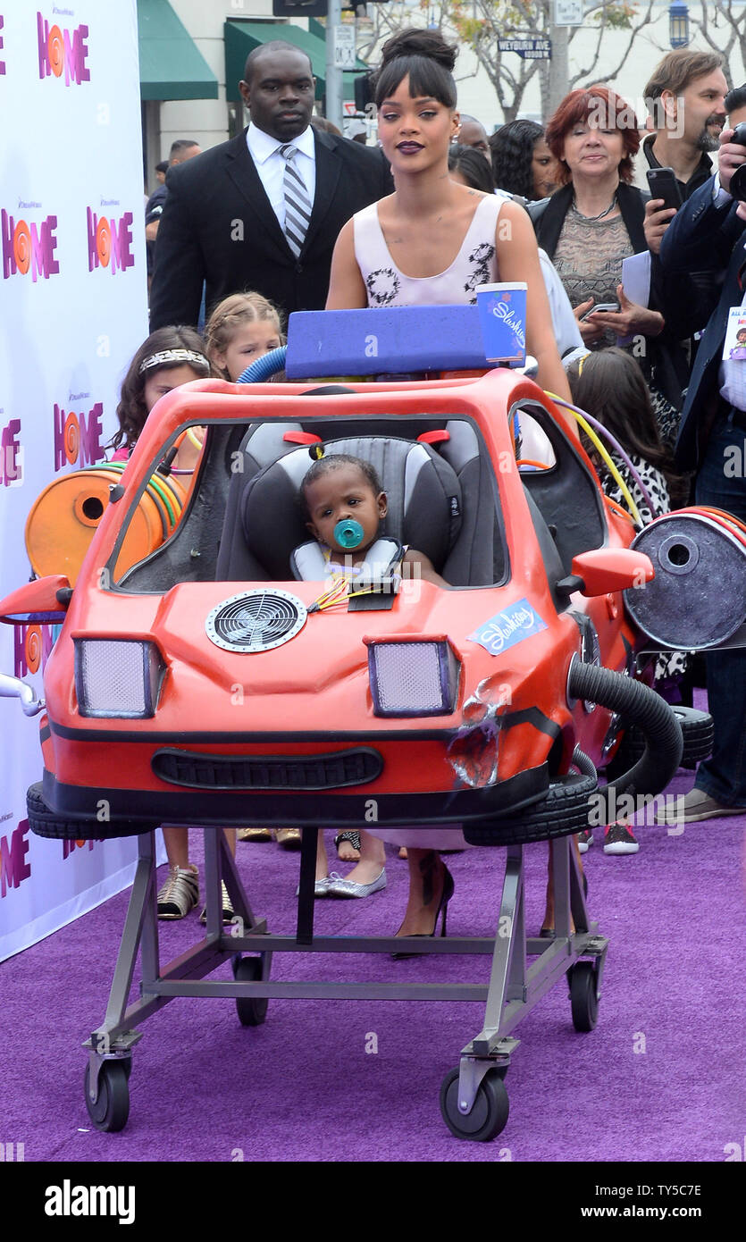 Cast member Rihanna, the voice of Tip in the animated sci-fi comedy ...