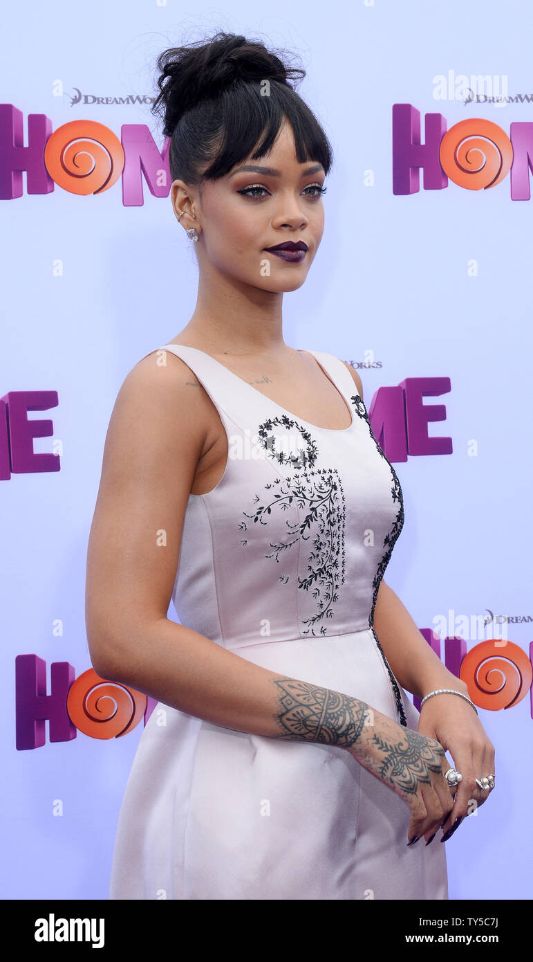 Cast member Rihanna, the voice of Tip in the animated sci-fi comedy ...