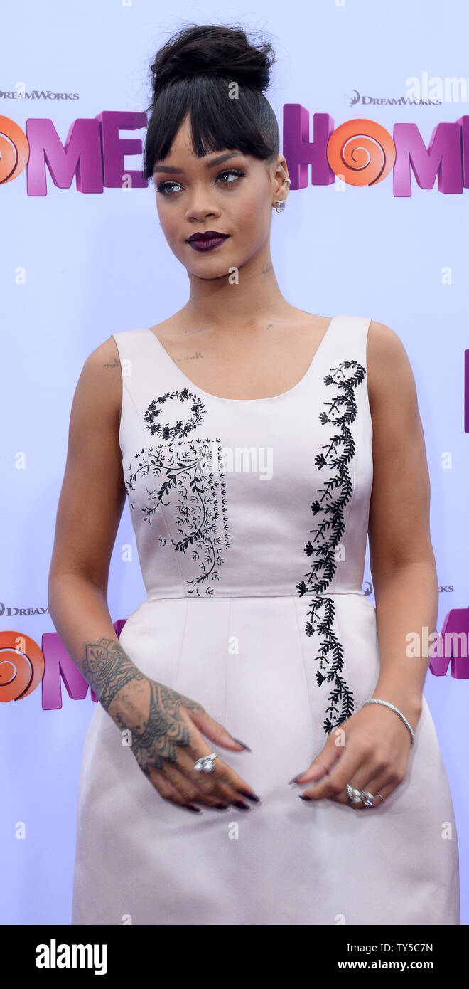 Cast member Rihanna, the voice of Tip in the animated sci-fi comedy ...