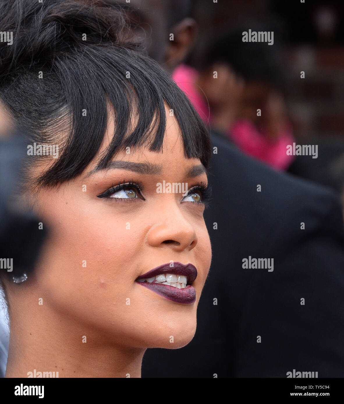 Cast member Rihanna, the voice of Tip in the animated sci-fi comedy ...