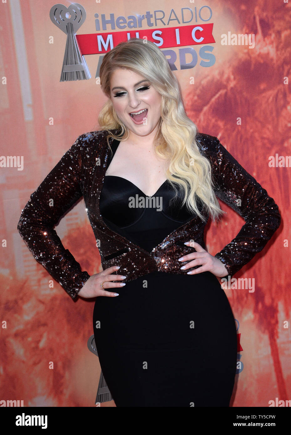 Singer Meghan Trainor attends the iHeartRadio Music Awards at the ...