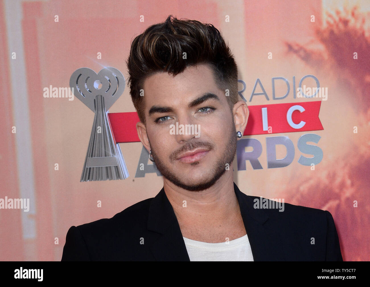 Singer Adam Lambert attends the iHeartRadio Music Awards at the Shrine ...