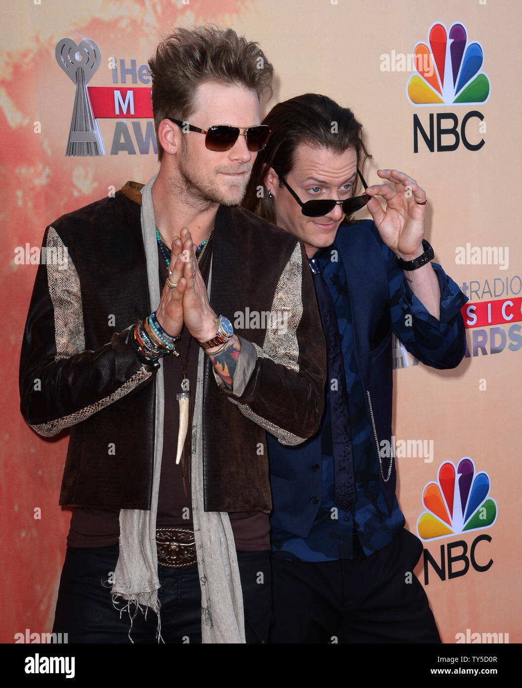 Brian Kelley, left, and Tyler Hubbard, of Florida Georgia Line, attend ...