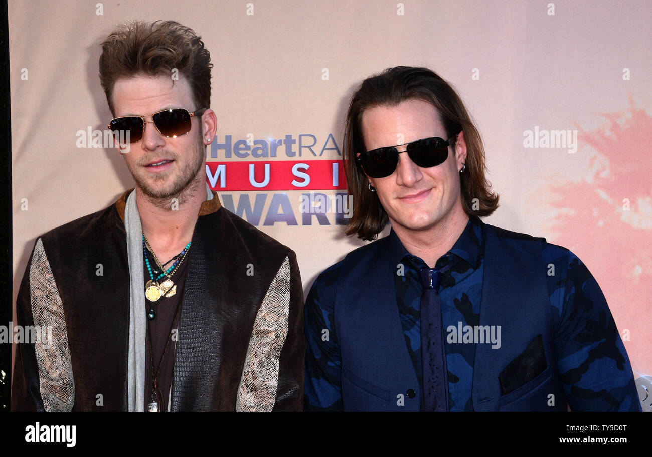 Brian Kelley, left, and Tyler Hubbard, of Florida Georgia Line, attend ...