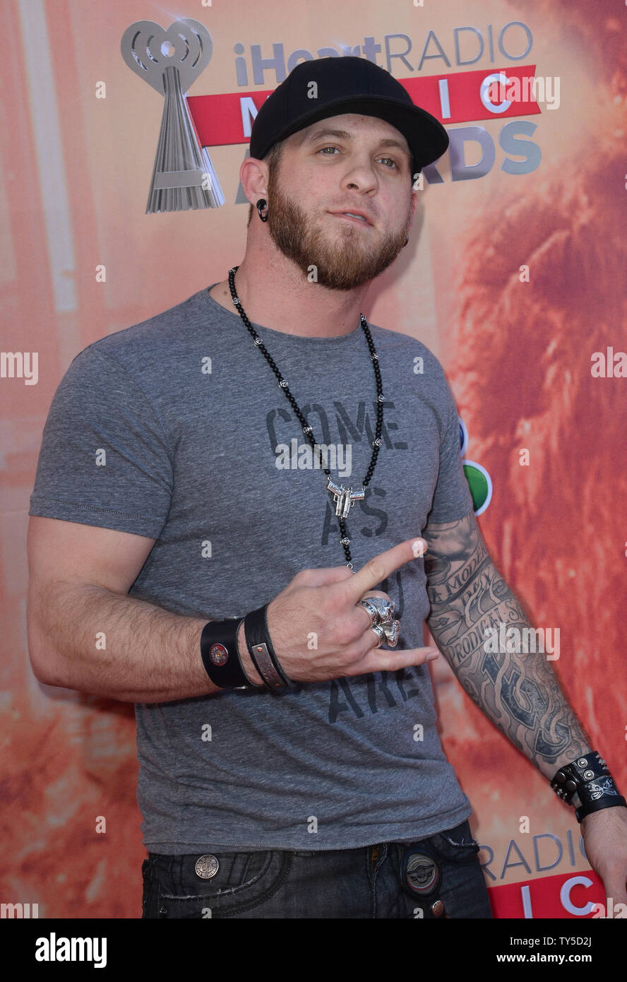 Musician Brantley Gilbert attends the iHeartRadio Music Awards at the ...
