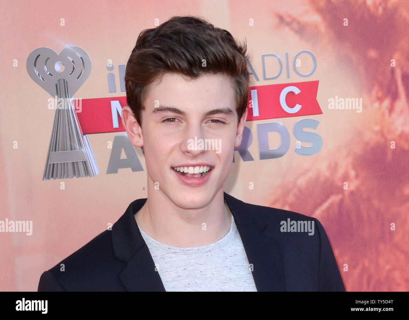 Singer Shawn Mendes attends the iHeartRadio Music Awards at the Shrine ...