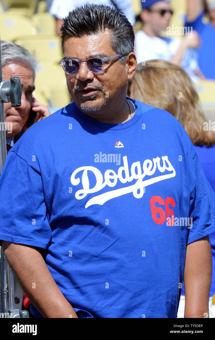 Actor George Lopez attends the Los Angeles Dodgers opener against the ...