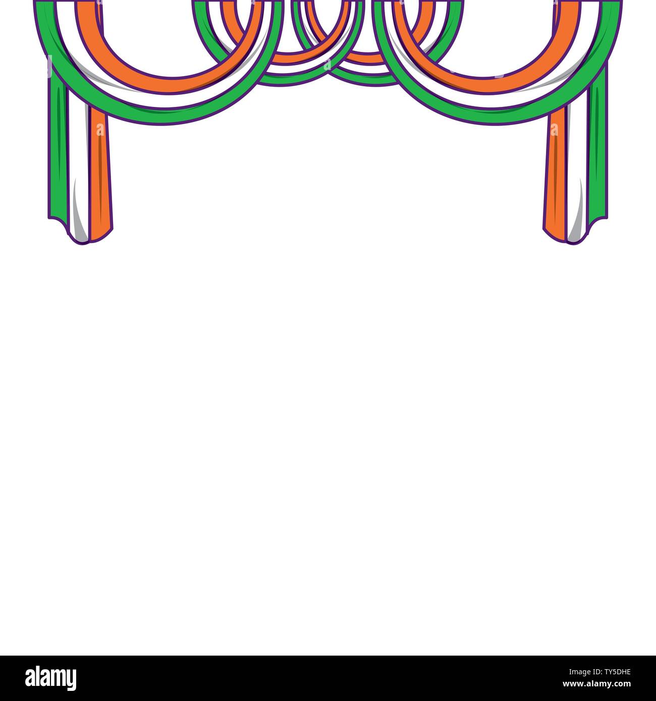 indian flag hanging decorating frame Stock Vector Image & Art - Alamy