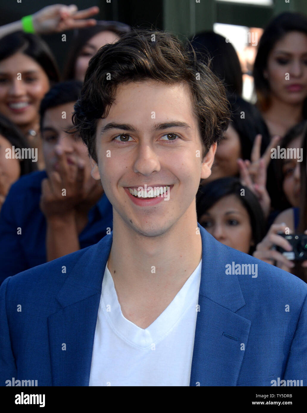 Actor Nat Wolff arrives for the MTV Movie Awards at Nokia Theatre L.A ...