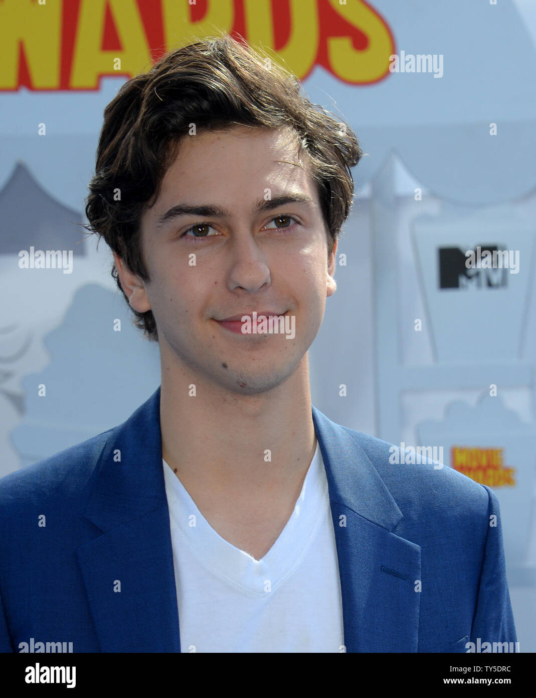 Actor Nat Wolff arrives for the MTV Movie Awards at Nokia Theatre L.A ...
