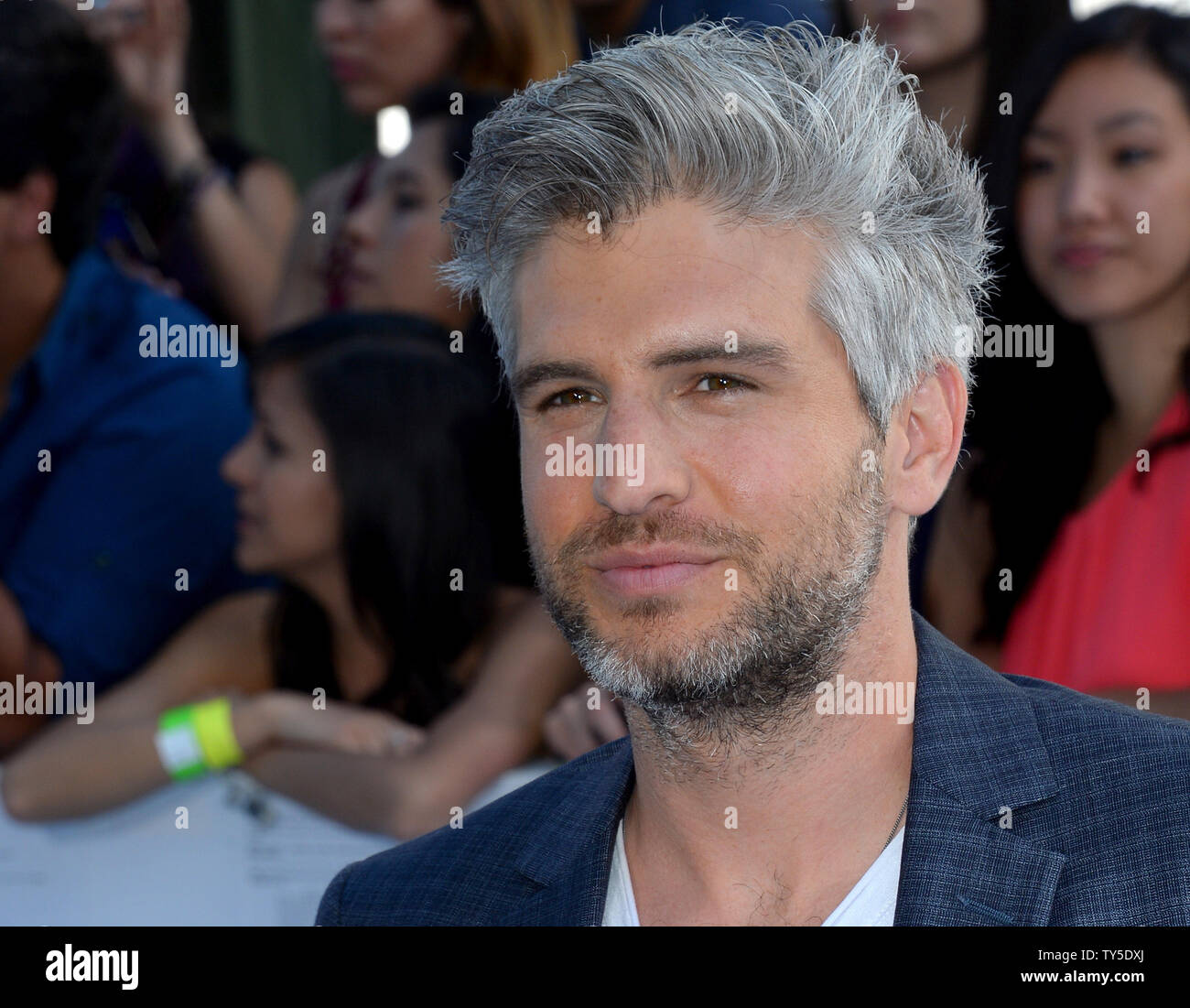 Max Joseph arrives for the MTV Movie Awards at Nokia Theatre L.A. Live ...