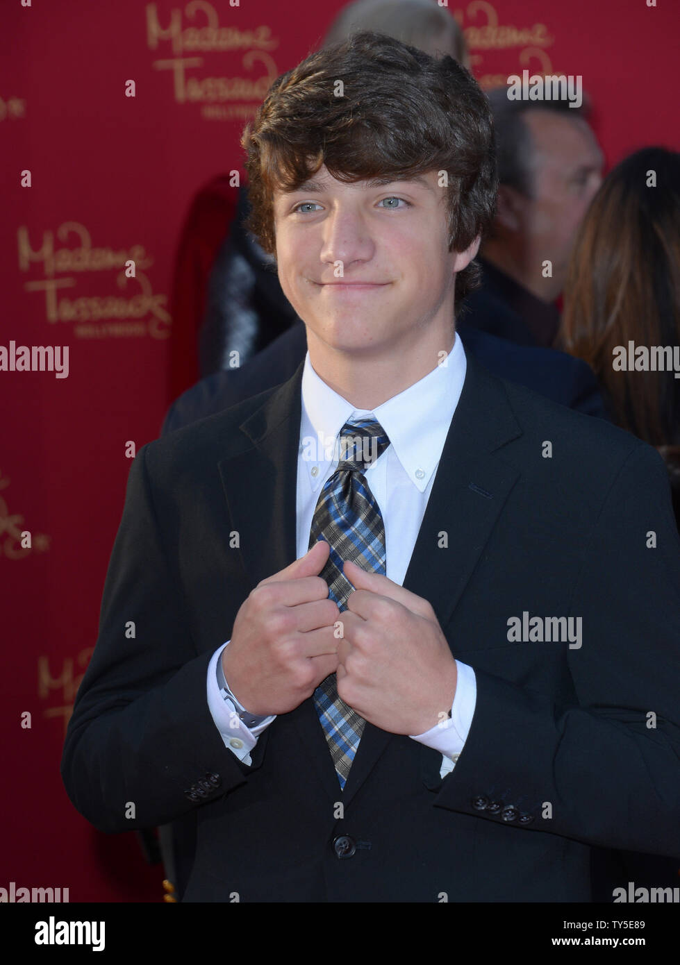 Jake Short arrives on the red carpet for the premiere of the motion picture sci-fi thriller ...