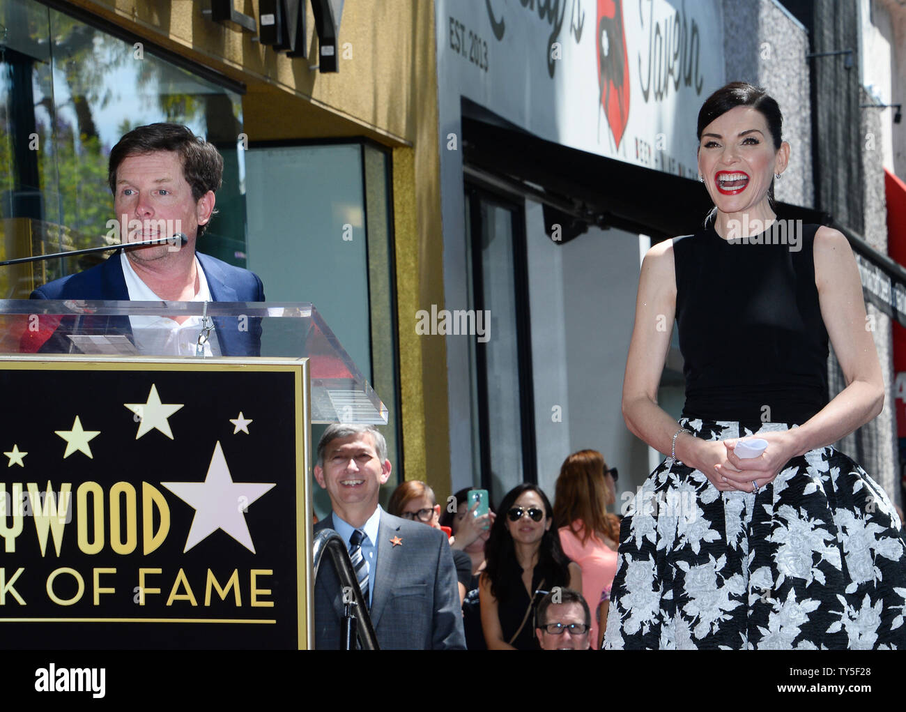 Actress Julianna Margulies reacts to comments by actor Michael J. Fox ...