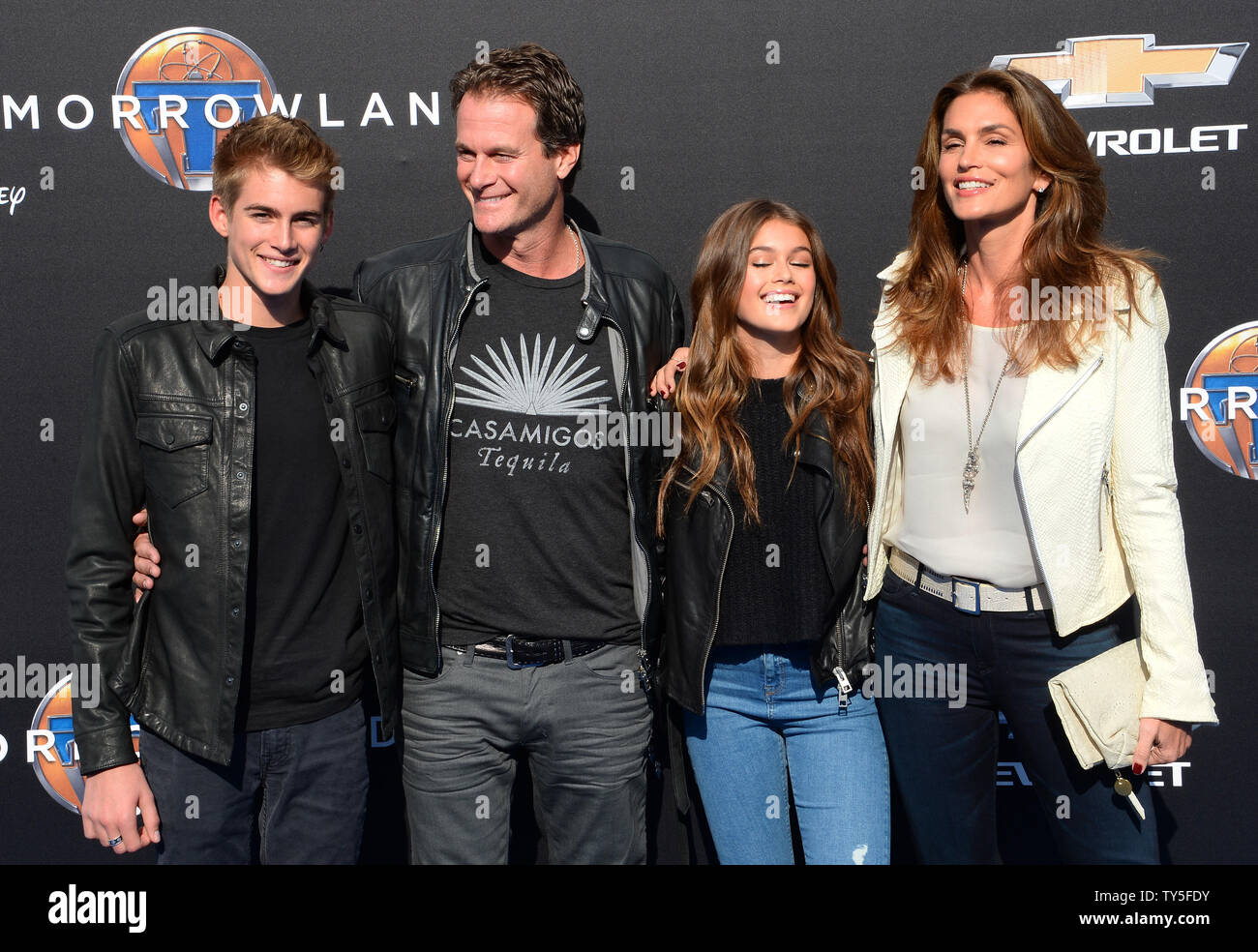 American model Cindy Crawford and her husband Randy Gerber and their ...