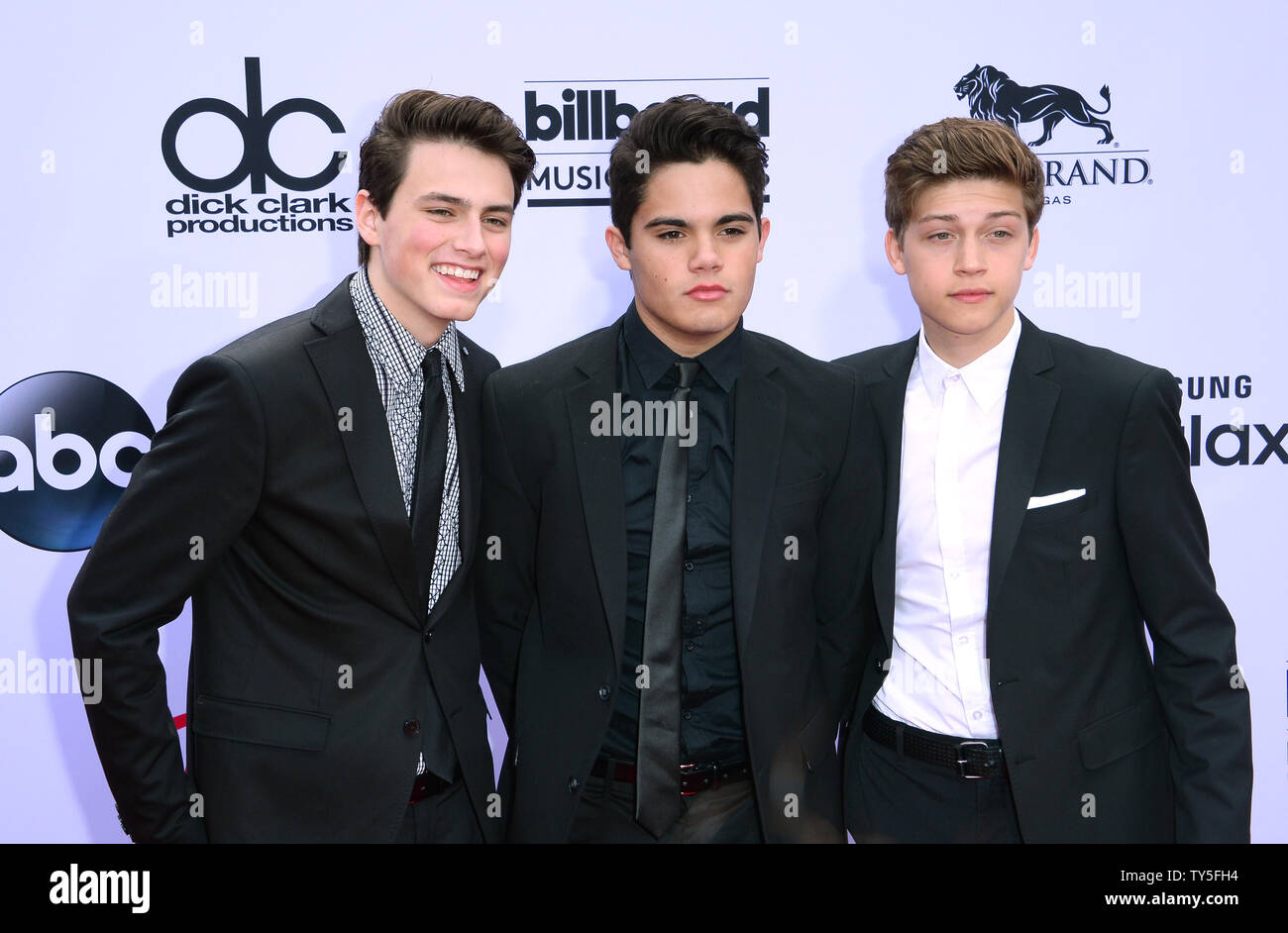(L-R) Liam Attridge, Emery Kelly, and Ricky Garcia, of the musical ...