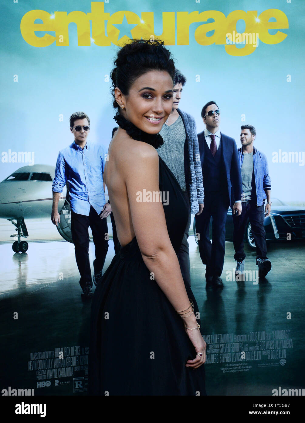 Cast member Emmanuelle Chriqui attends the premiere of the motion ...