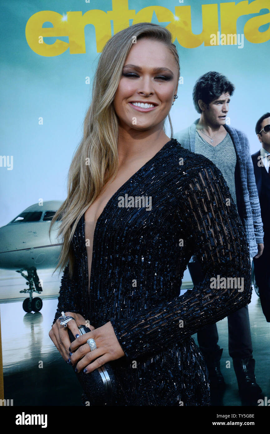 Cast member Ronda Rousey attends the premiere of the motion picture ...