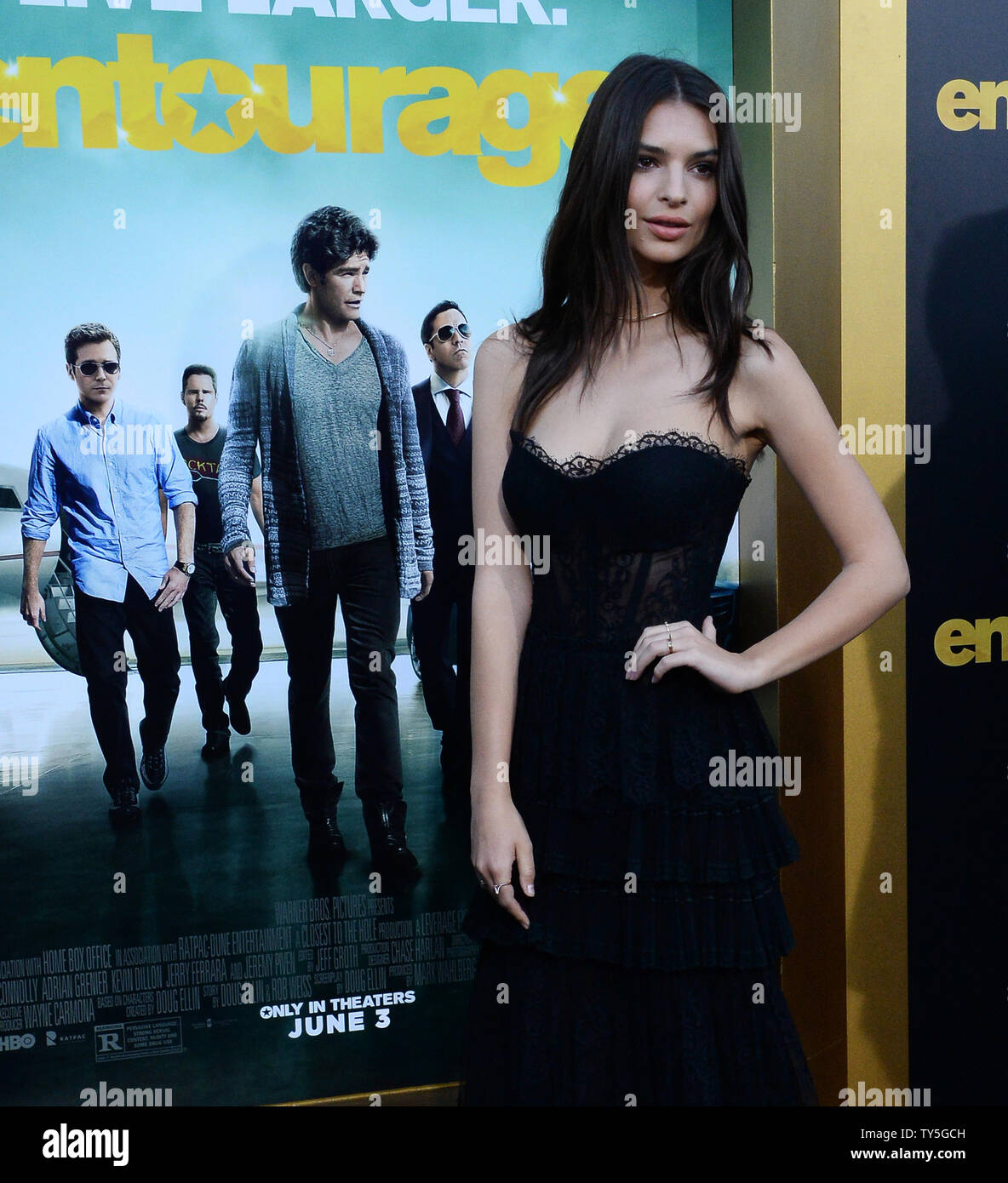 Cast member Emily Ratajkowski attends the premiere of the motion ...