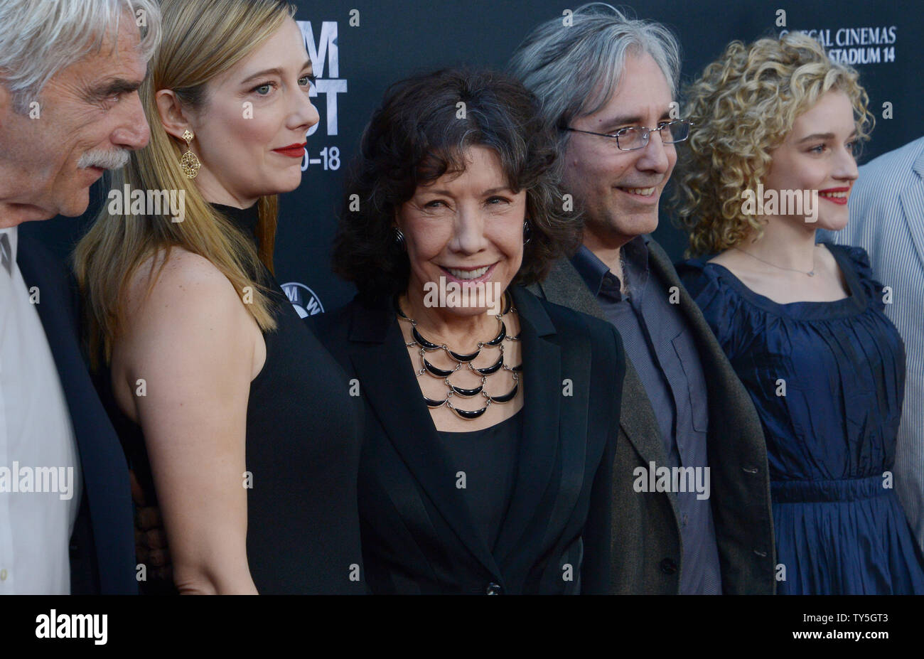 Cast members Sam Elliott, Judy Greer, Lily Tomlin, director Paul Weitz ...