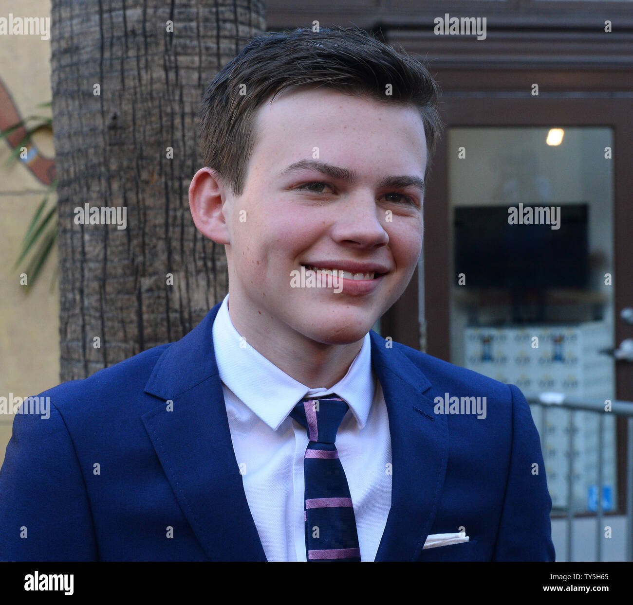 Cast member Josh Wiggins attends the premiere of the family adventure ...